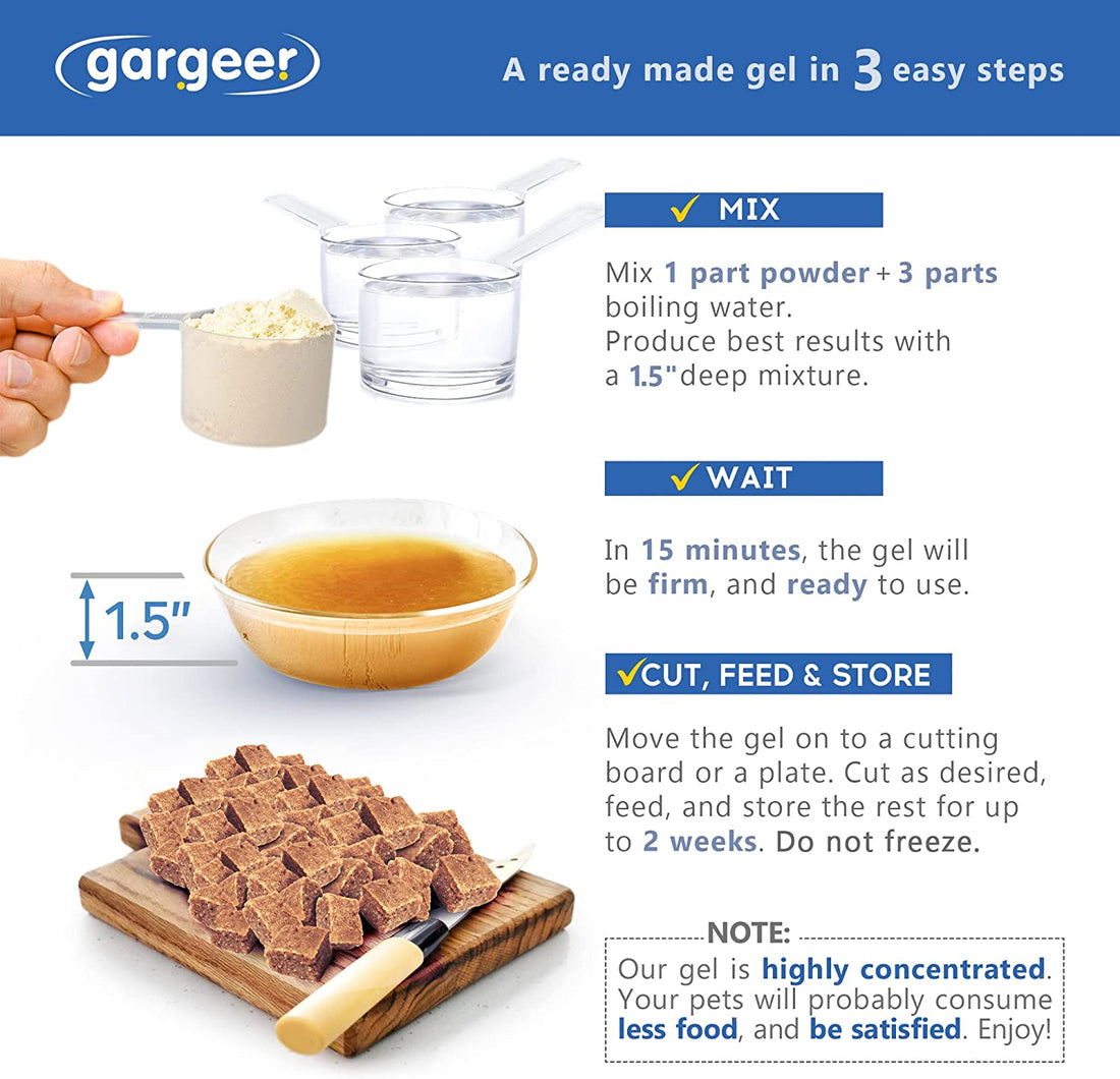 Gargeer Leopard Gecko Food Complete Gel Diet for Both Juveniles and Ad ...